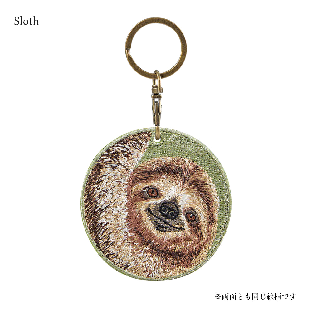EMJOUR エンジュール 刺繍 キーホルダー チャーム 台湾 ナマケモノ うさぎ ハリネズミ シマウマ ゼブラ ラビット sloth ra – Emjour Japan