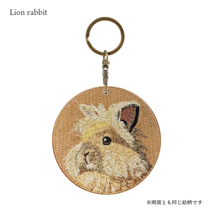 EMJOUR エンジュール 刺繍 キーホルダー チャーム うさぎ ウサギ ライオンラビット ホーランドロップ 台湾 プレゼント ギフト 贈り – Emjour Japan